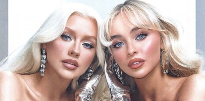 Christina Aguilera y Sabrina Carpenter juntas en el estudio de Spotify