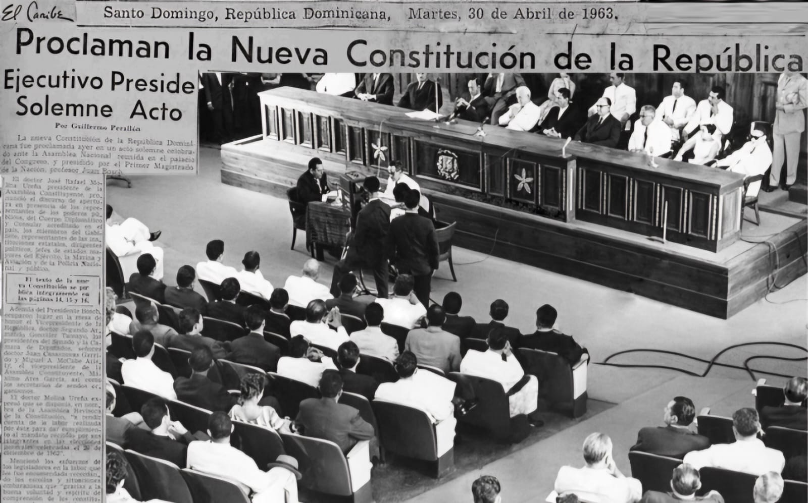 Así fue la Constitución liberal que promulgó Juan Bosch